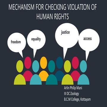 Mechanism for checking violation of human rights | PPTX