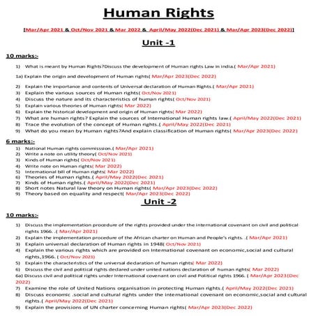 Human rights All 10 marks and 6 marks..pdf