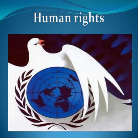 Human rights 1st lecture presentation | PPT