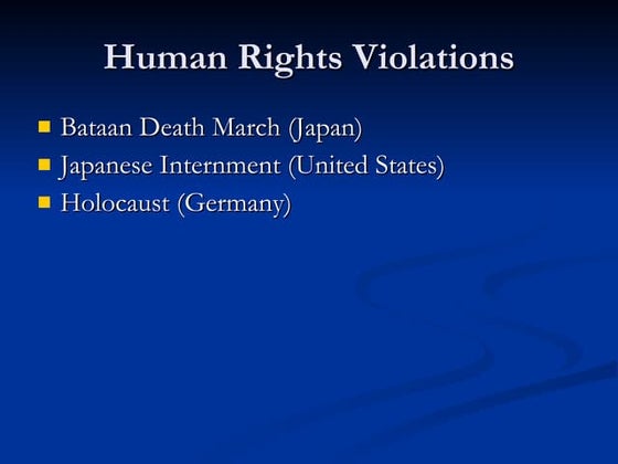 Human rights abuses | PPT