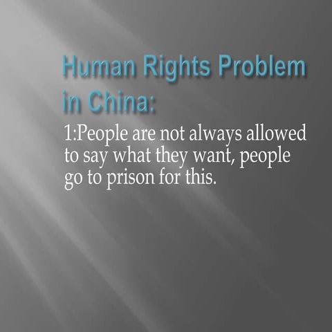 Human rights china | PPTX