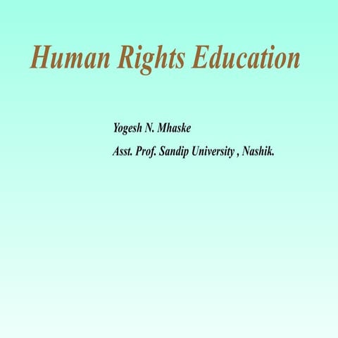 Human rights education | PPT