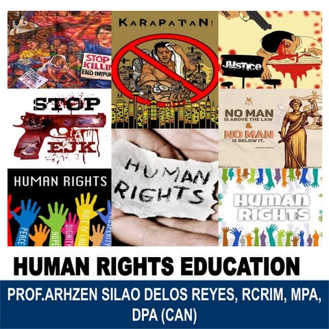 Introduction to Human Rights Education Powepoint | PPTX
