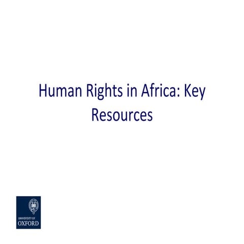 Human rights in africa | PPT