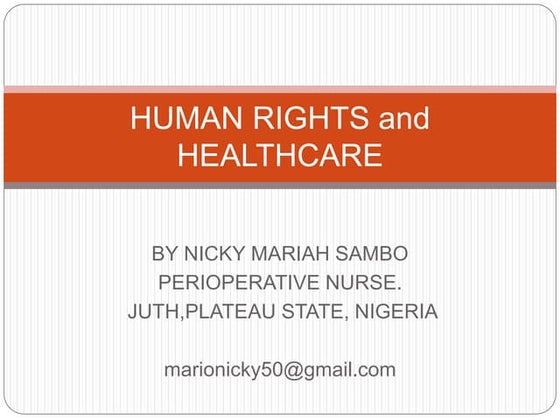 Human rights and Health | PPT