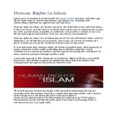 Human rights in islam 2 | PDF