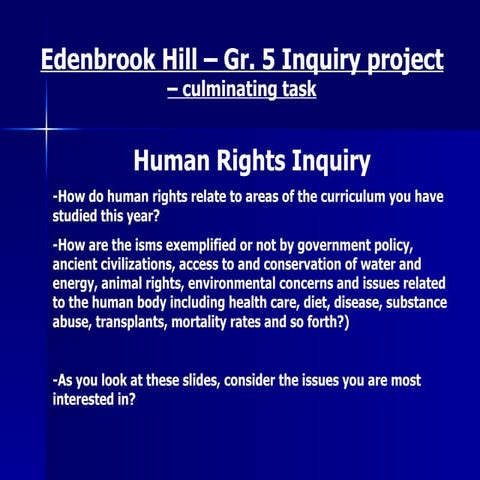 Humanrightsinquiryshow | PPT