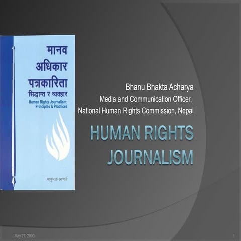 Human rights journalism, an overview | PPT