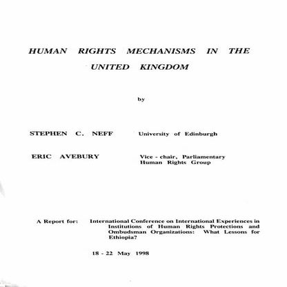 Human Rights Mechanisms in the UK (1998) | PDF