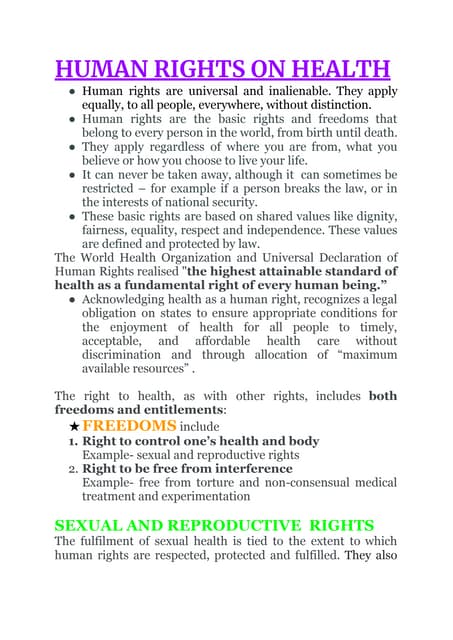 Principles of Human Rights | PPTX