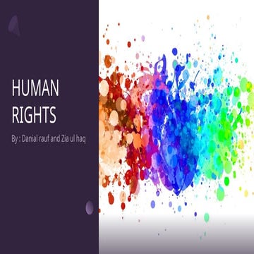 Human rights presentation. Concept in international relation s | PPTX