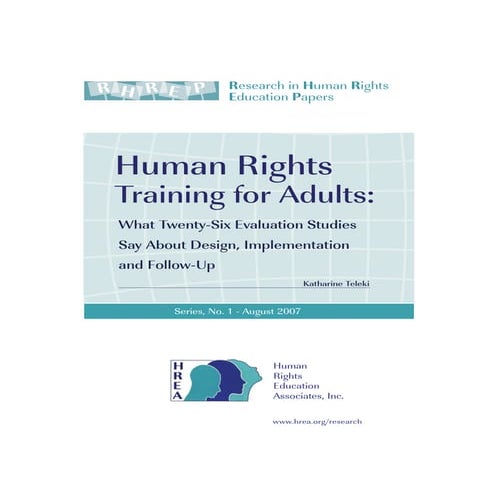 Human Rights Training for Adults | PDF