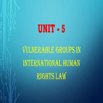 Human rights unit 5 | PPT