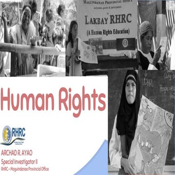“Human Rights” that you can use for your Filipino Junior Leadership ...