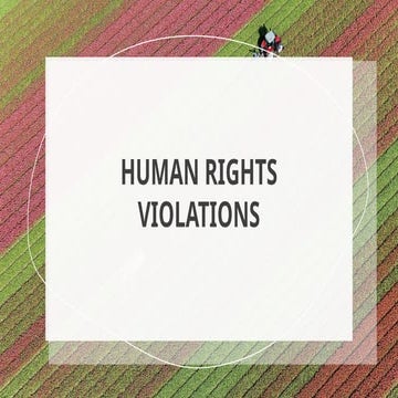 HUMAN RIGHTS VIOLATION.pptxddddddddddddddddddddddddddddd | PPTX