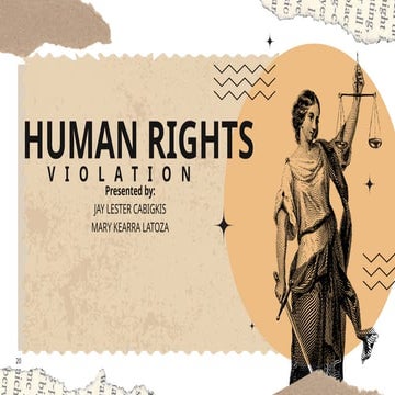 HUMAN RIGHTS VIOLATION report for contemporary world.pptx