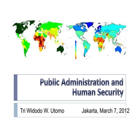 Public Administration and Human Security | PPTX