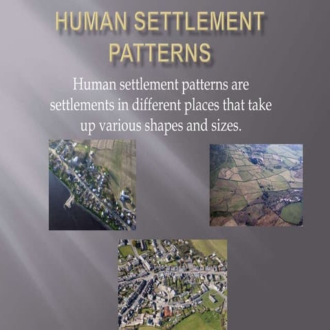 Human settlement pattern