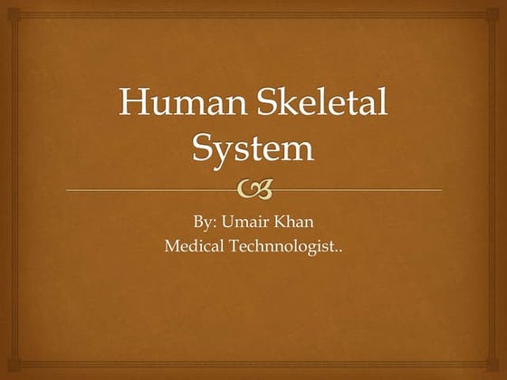 Human skeleton | PPTX