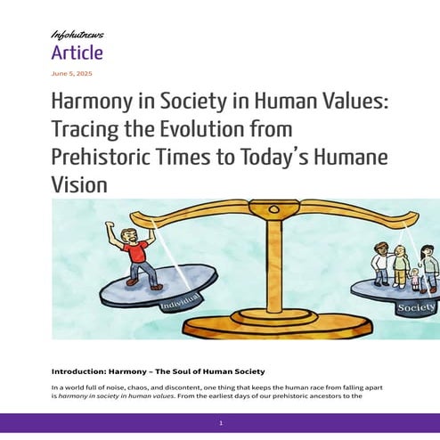 Harmony in Society & Human Values evolution of humans and society during the prehistoric period ...