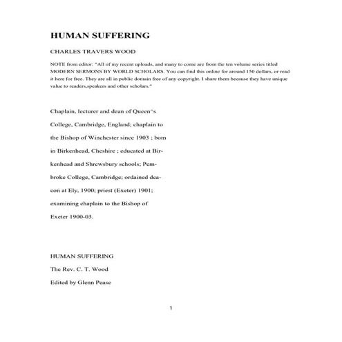 Human suffering | PDF
