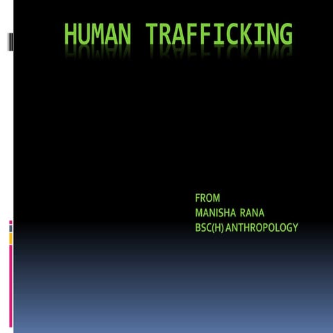 Human trafficking | PPTX