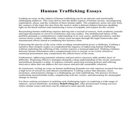 Human Trafficking Essays.pdf