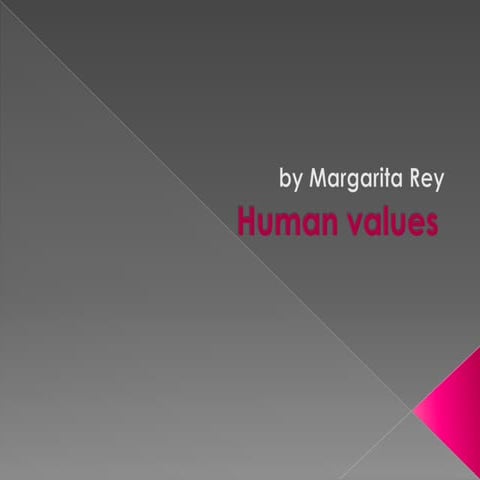 Human values English Task 2 | PPT