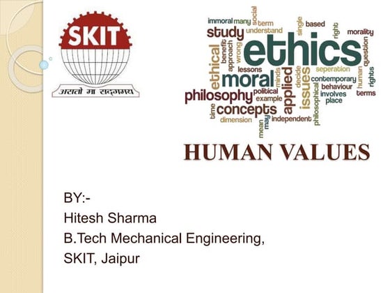 Human values | PPT