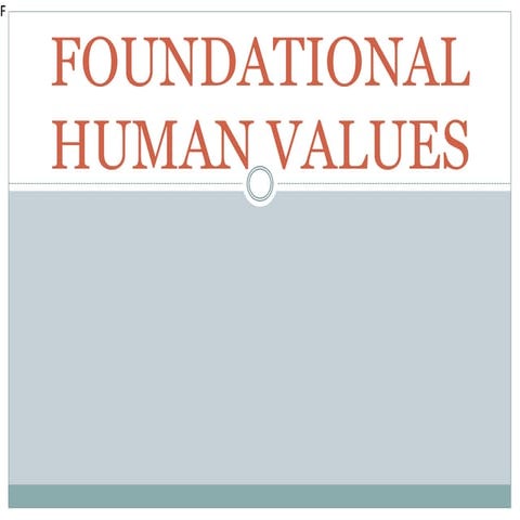 Humanvalues ppt | PPTX | Family and Relationships