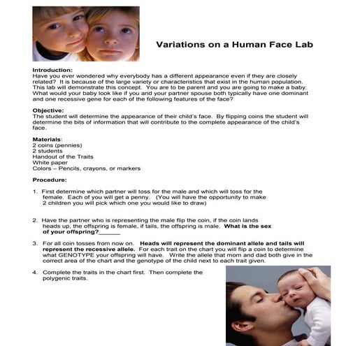 Human variation lab | PDF