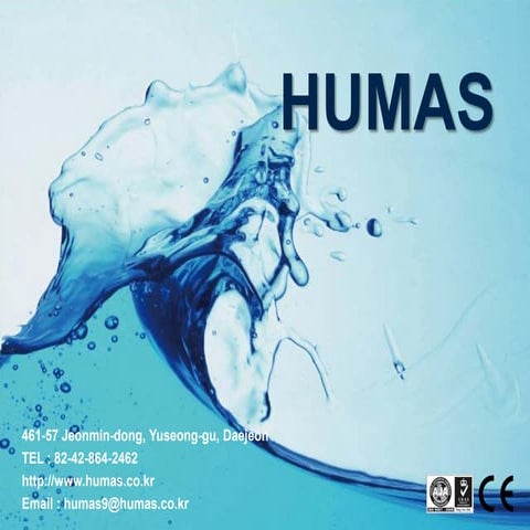 Water Analyzer Specialist, HUMAS Co. Ltd. Company Introduction | PDF