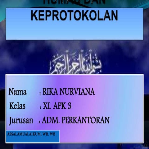 SEJARAH HUMAS | PPTX