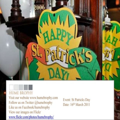 Hume Brophy St Patrick's Day | PPT