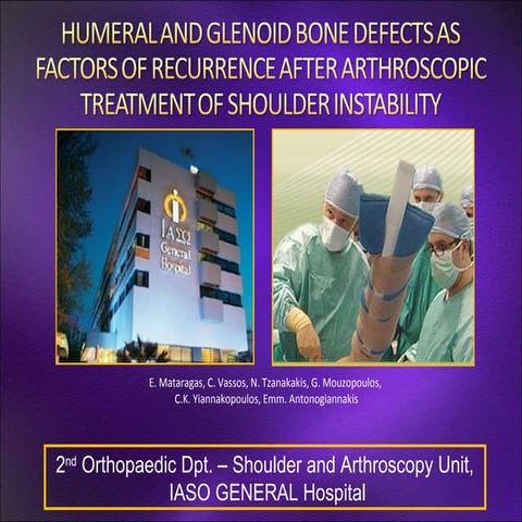 Humeral and glenoid bone defects as factors | PPT