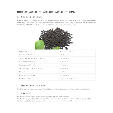 Humic acid-amino-acid-npk | PDF