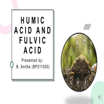 HUMIC ACID AND FULVIC ACID.pptx