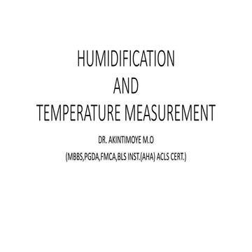 HUMIDIFICATION AND TEMPERATURE MEASUREMENT.pptx