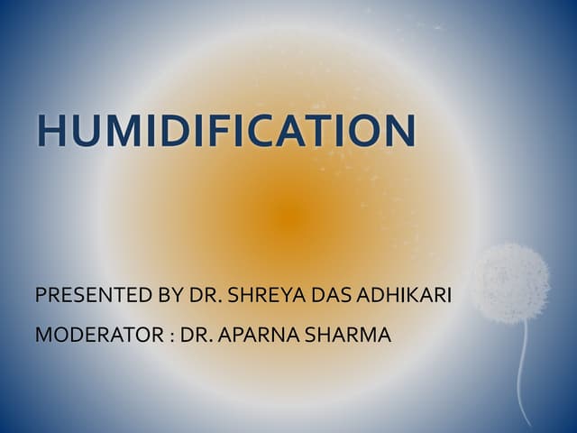 Humidification | PPTX