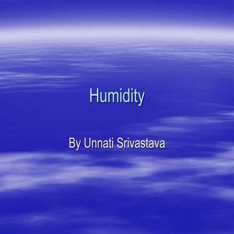 Humidity | PPT