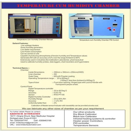 Humidity chamber | PDF