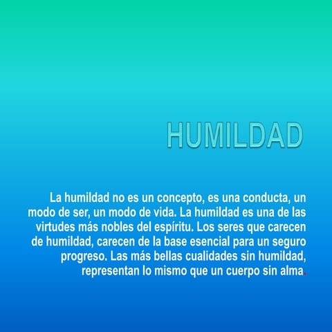 Humildad | PPTX