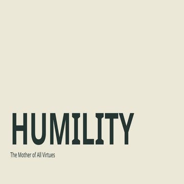 HUMILITY lesson in values lesson five.pptx