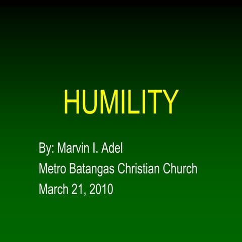 Humilty | PPT