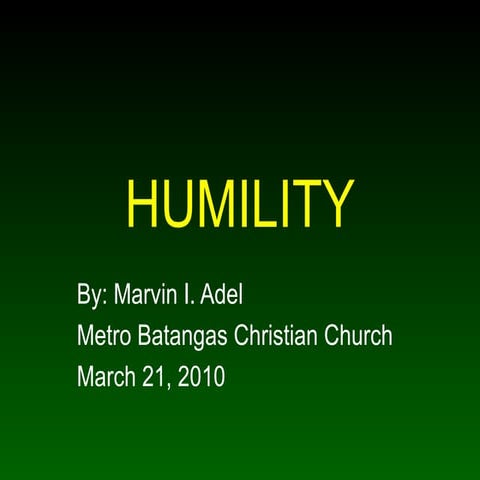 H U M I L T Y | PPT