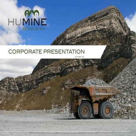 HuMINE Resources - Corporate Presentation | PPT