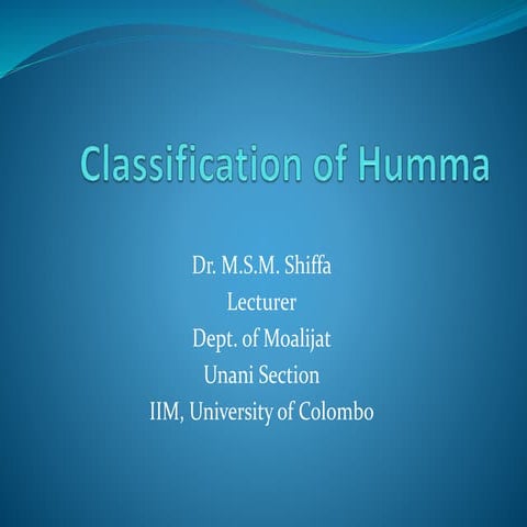 Humma clasiification | PPT