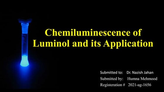 Chemiluminescence.pptxgghiijgggcfdti9hggg | PPT