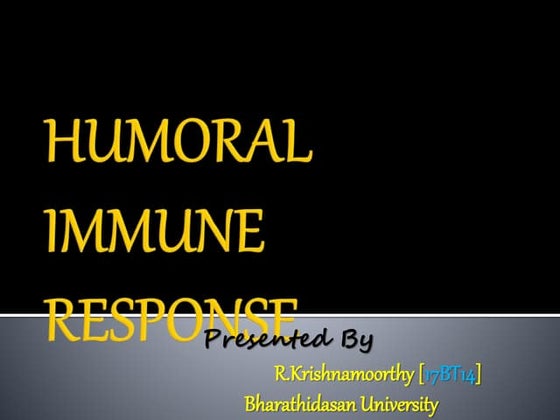 Humoral immunity | PPT