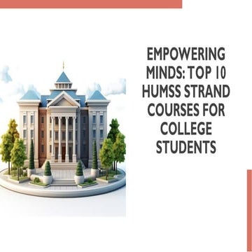 HUMSS CAREER GUIDANCE POWER POINT PRESENTATION | PPT